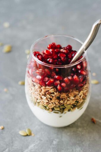 Pomegranate Breakfast Parfait - Jar Of Lemons