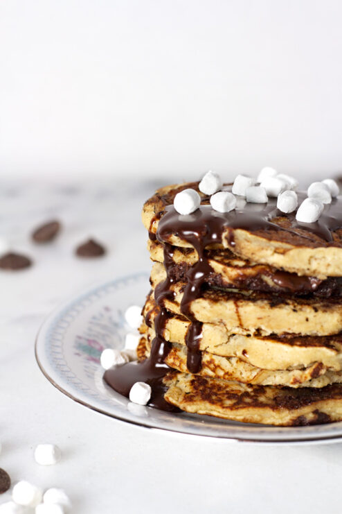 Healthy S'more Pancakes - Jar Of Lemons