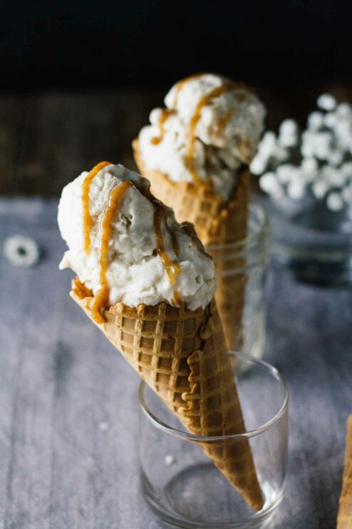 Vegan Salted Caramel & Chamomile Ice Cream - Jar Of Lemons