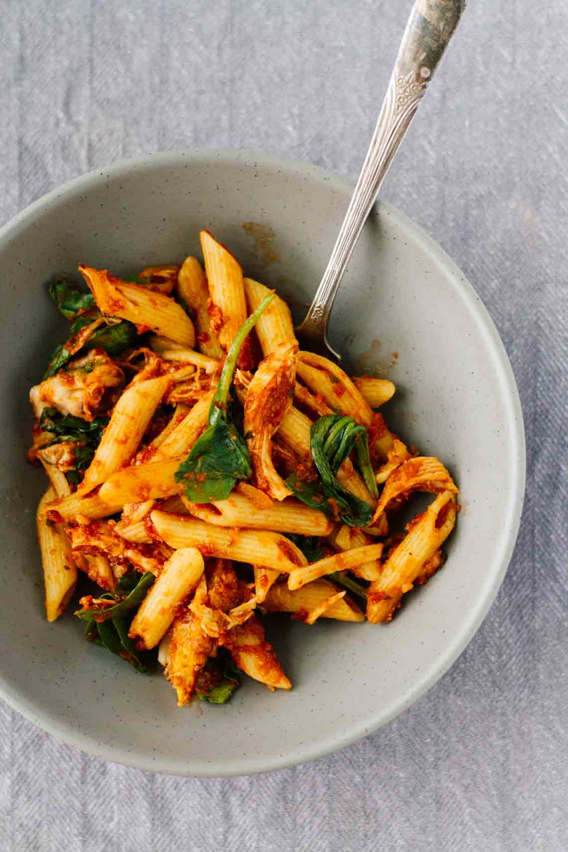 One-Pot Basil Chicken Baked Ziti - Jar Of Lemons