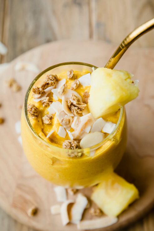 Golden Glow Pineapple Turmeric Smoothie - Jar Of Lemons