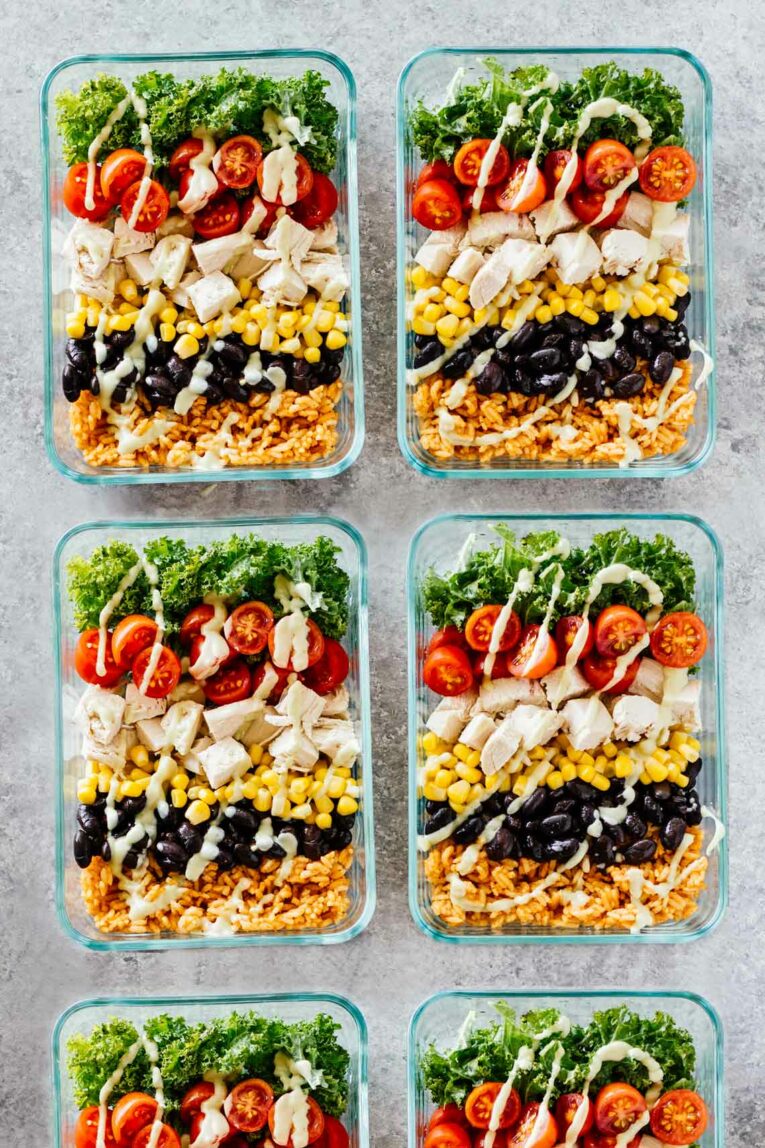 Meal Prep Southwest Chicken Burrito Bowls Jar Of Lemons Meal Prep Southwest Chicken Burrito Bowls Jar Of Lemons