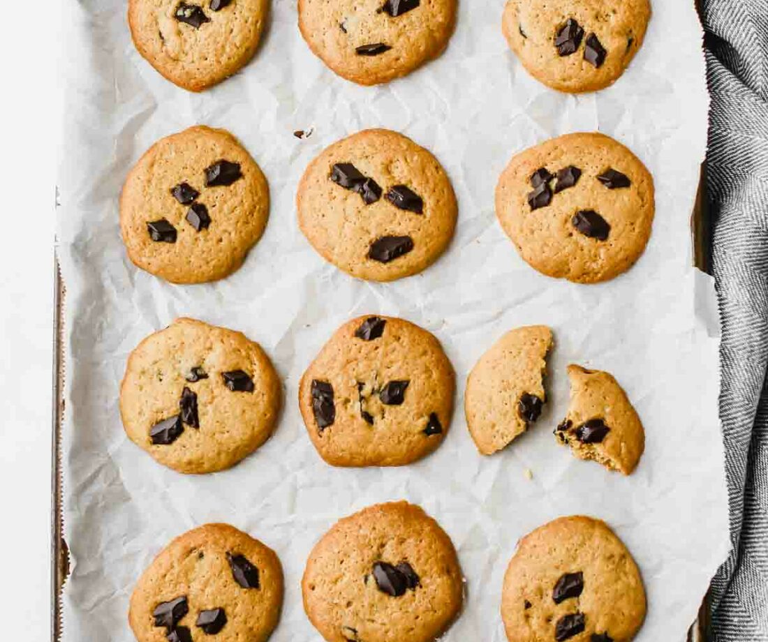 The BEST Chocolate Chip Healthy Cookie Recipe - Jar Of Lemons