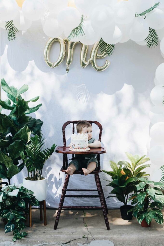 Atlas is ONE: Tropical Plant First Birthday Party - Jar Of Lemons