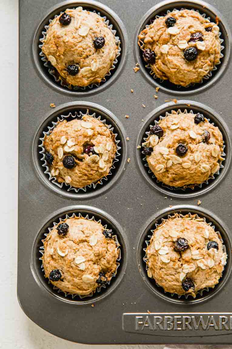 Blueberry Banana Protein Muffins - Jar Of Lemons
