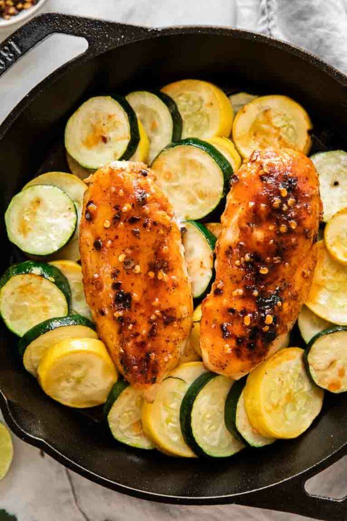 The BEST Hot Honey Chicken Bowls - Jar of Lemons