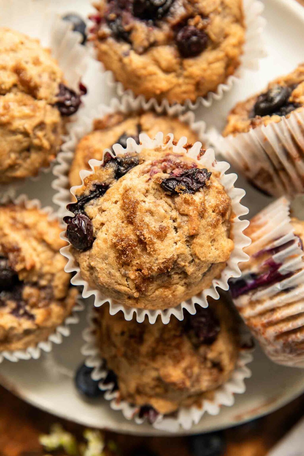 Blueberry Banana Protein Muffins (SUPER Easy) - Jar of Lemons