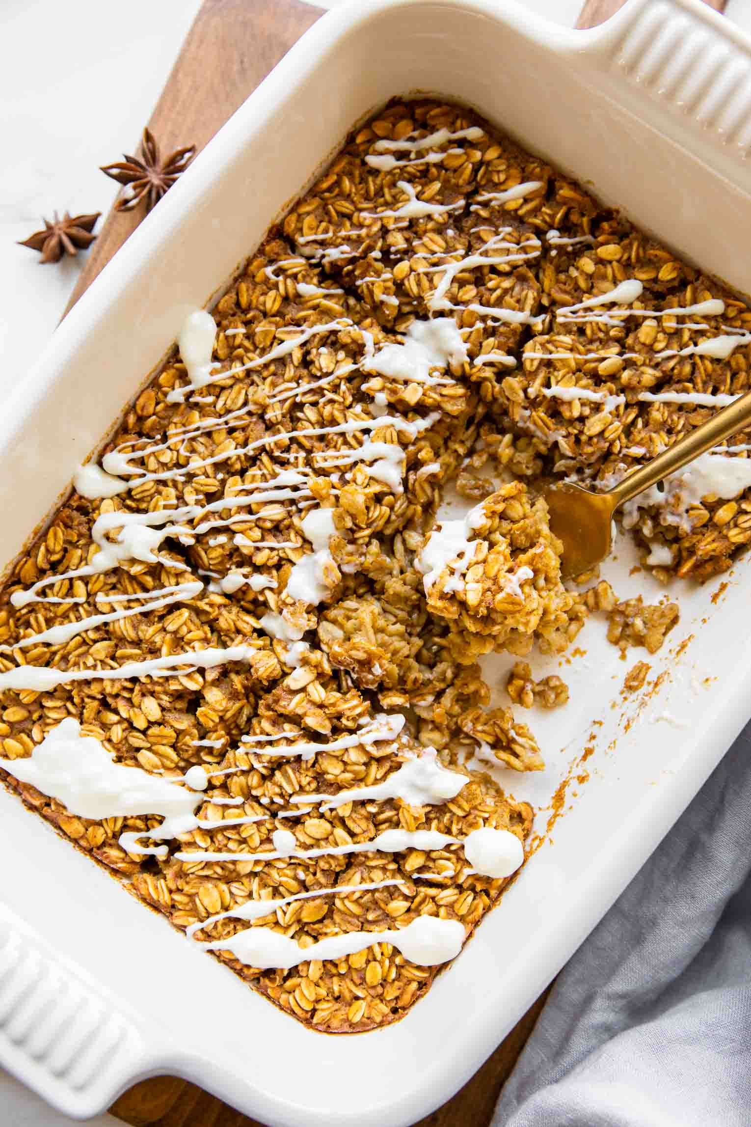 Pumpkin Baked Oatmeal (Easy Recipe) - Jar Of Lemons