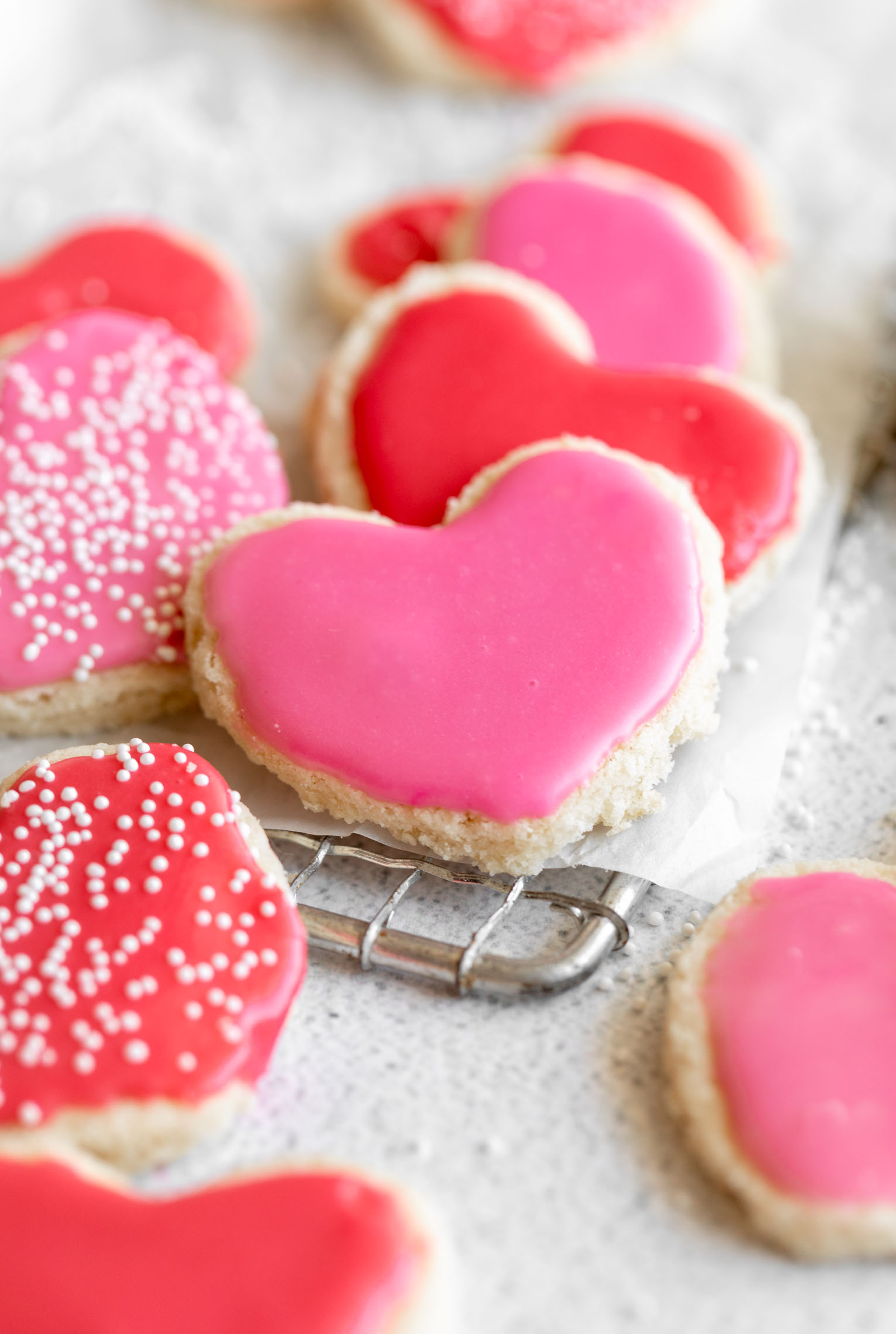 Gluten-Free Valentine's Day Shortbread Cookies - Jar Of Lemons