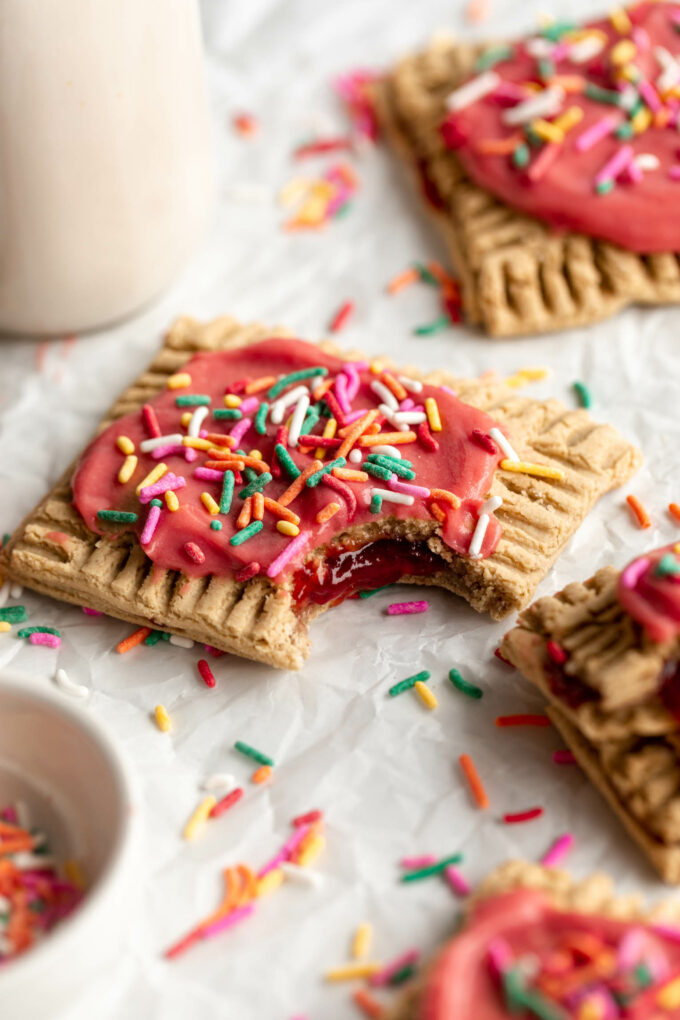 Strawberry Protein Pop Tarts (Easy & Gluten-Free) - Jar Of Lemons
