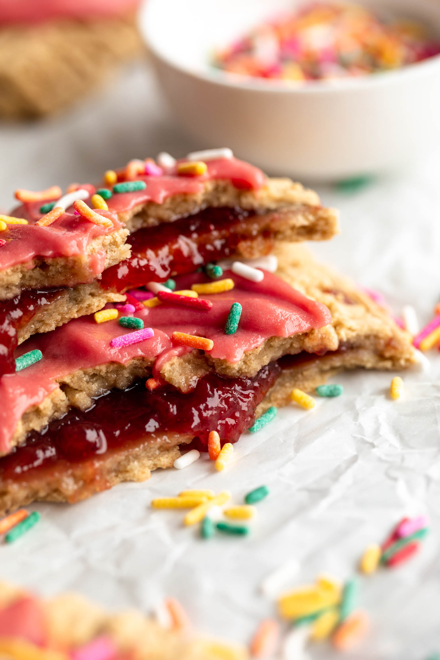 Strawberry Protein Pop Tarts (Easy & Gluten-Free) - Jar Of Lemons
