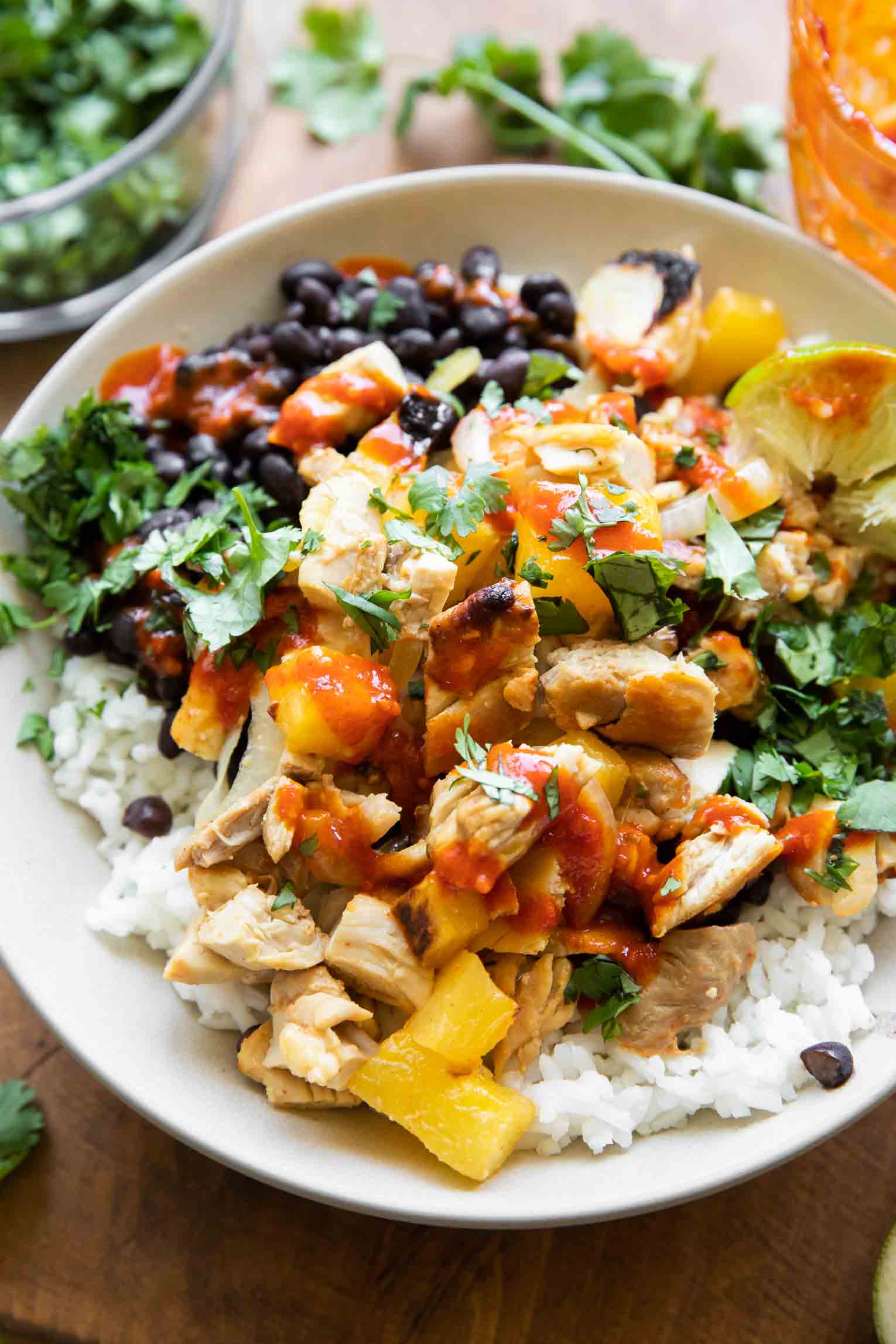 Chicken Al Pastor Recipe (Easy Bowls) - Jar Of Lemons