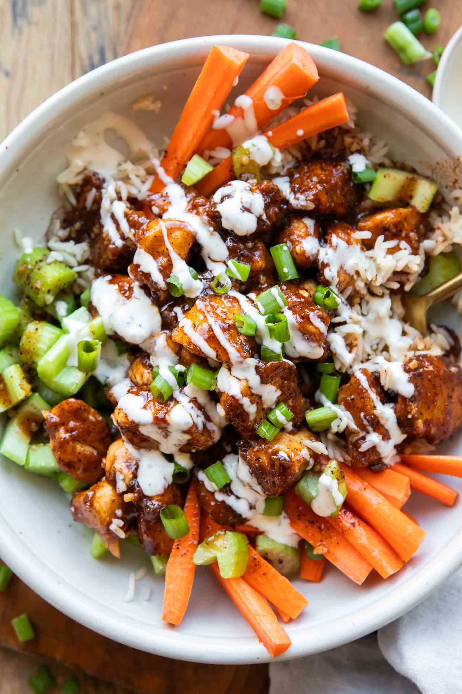 Crispy Buffalo Chicken Bowl Recipe
