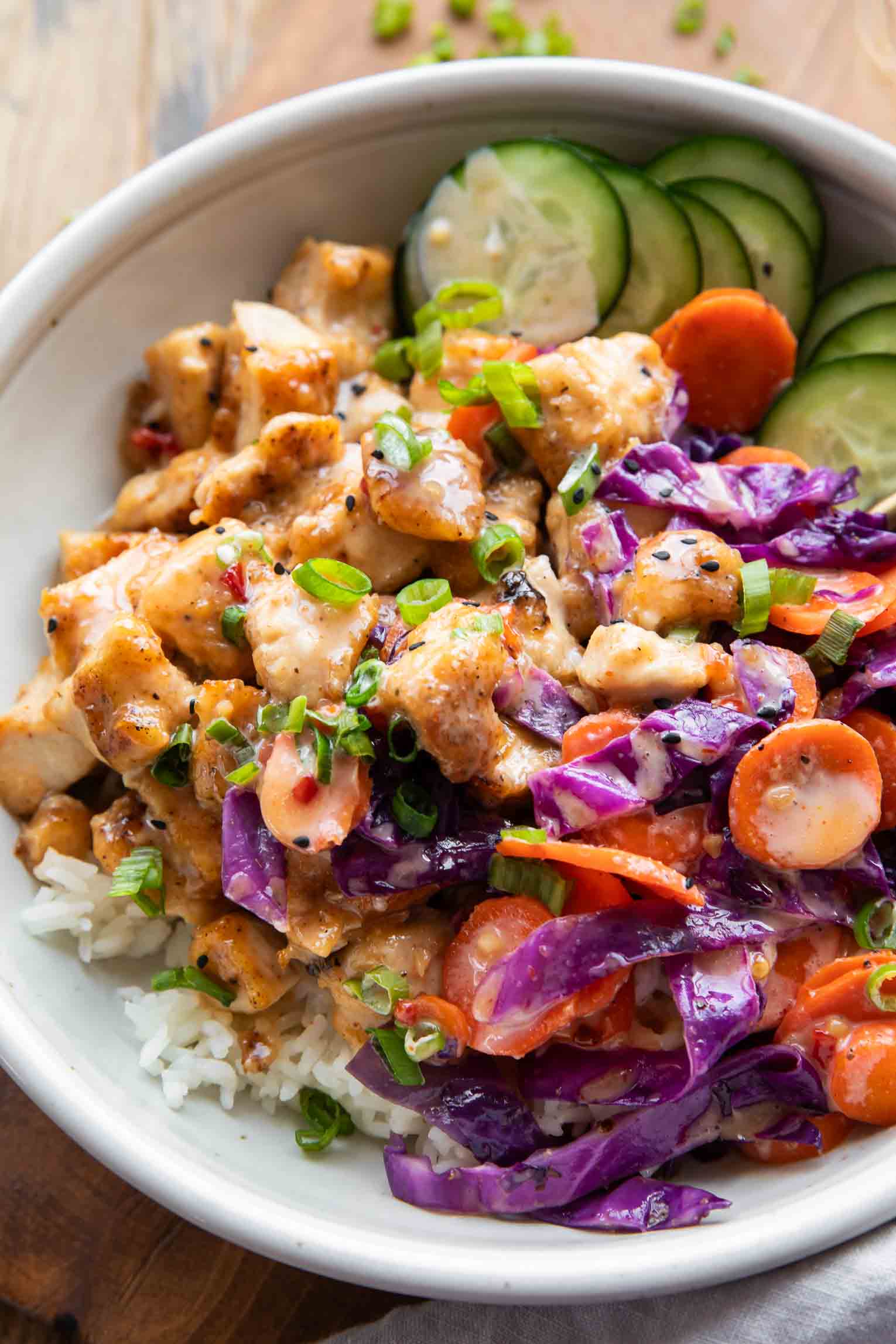 Bang Bang Chicken Bowls Recipe - Jar Of Lemons