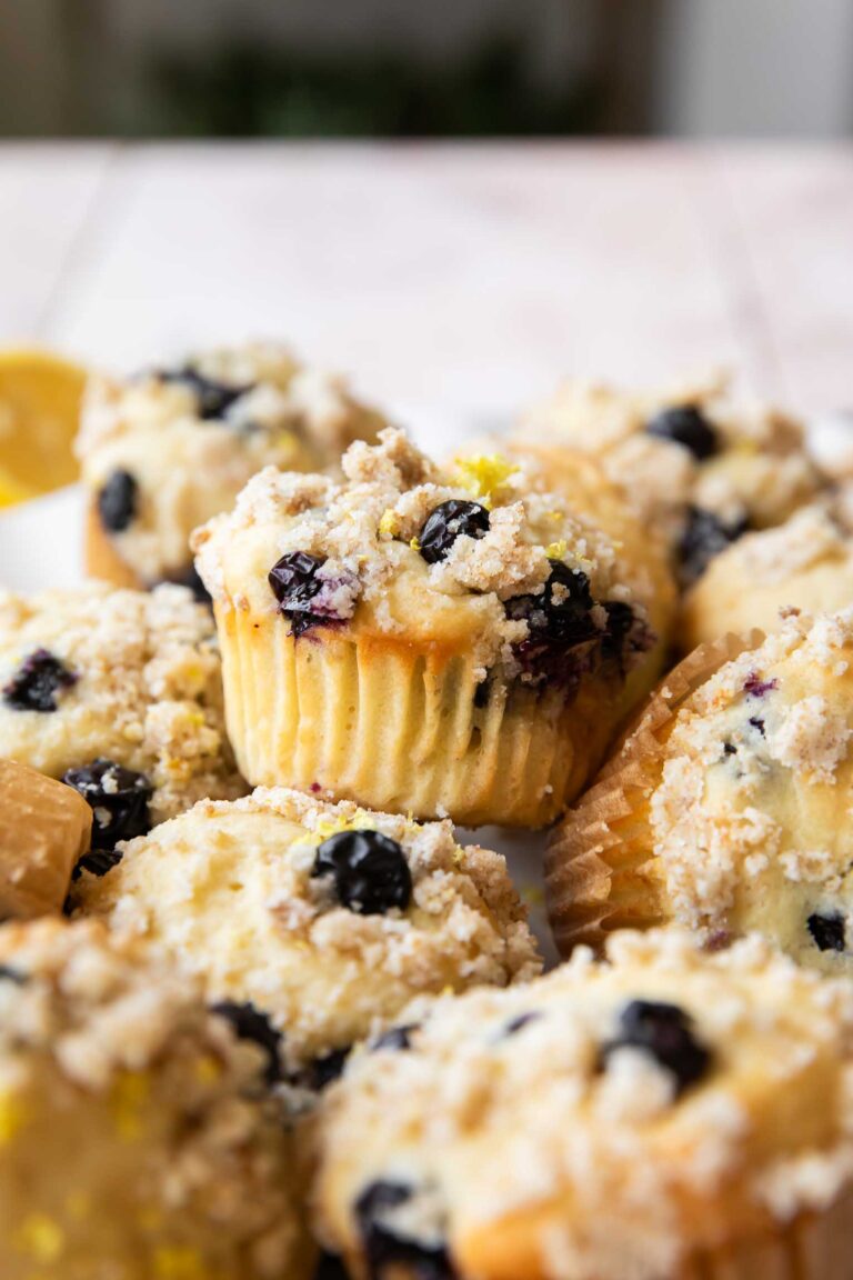 Lemon Blueberry Muffins (Healthy Recipe) - Jar Of Lemons