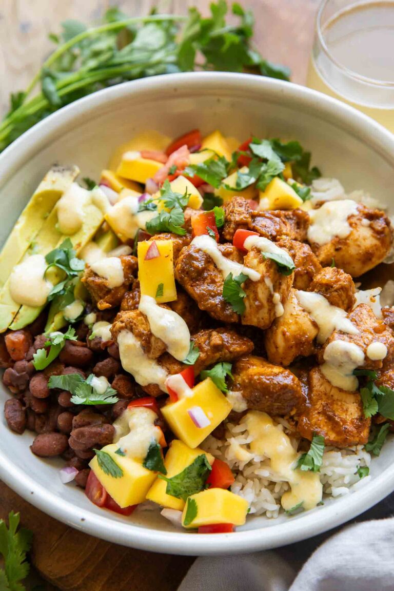 Mango Habanero Chicken Bowls Recipe - Jar Of Lemons