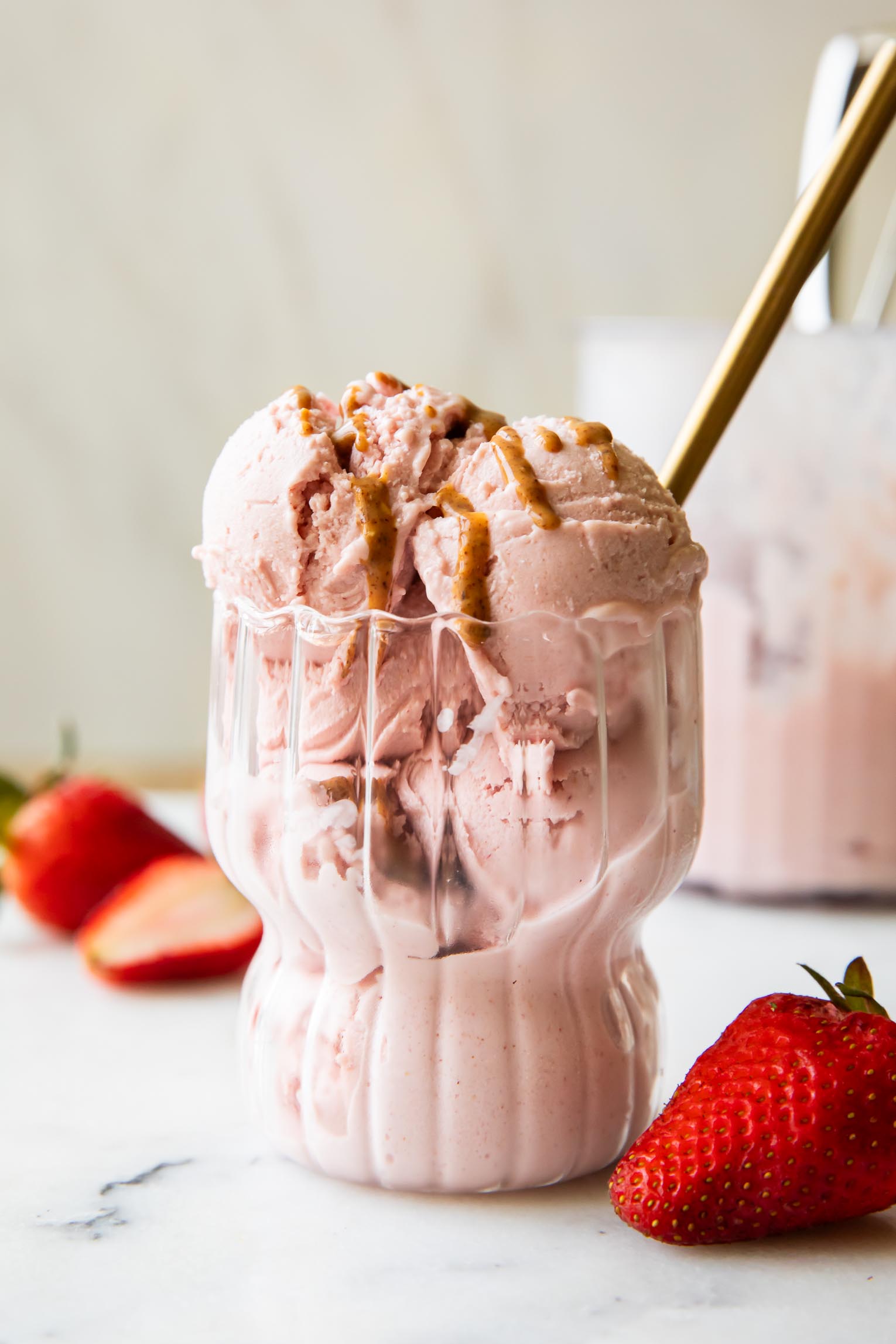 Easy Strawberry Cottage Cheese Ice Cream Recipe