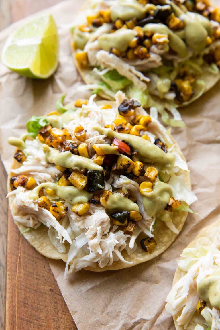 Shredded Chicken Tostadas Recipe