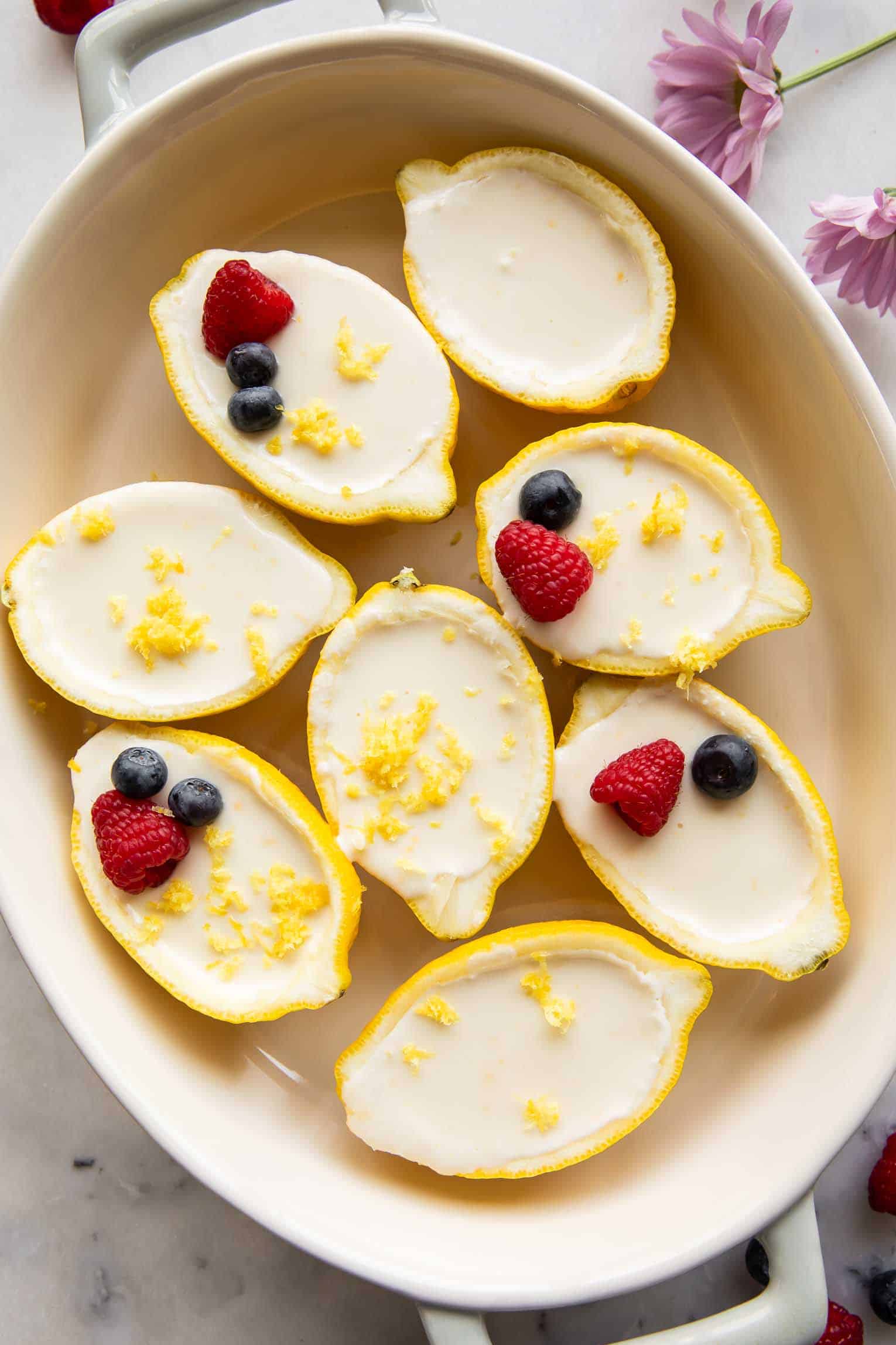 Healthier Lemon Posset Dessert with Cotage Cheese - Jar Of Lemons