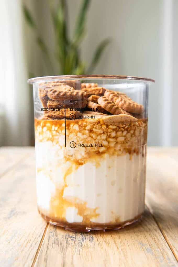 High-Protein Biscoff Ice Cream (Creami & Blender Options!) - Jar Of Lemons